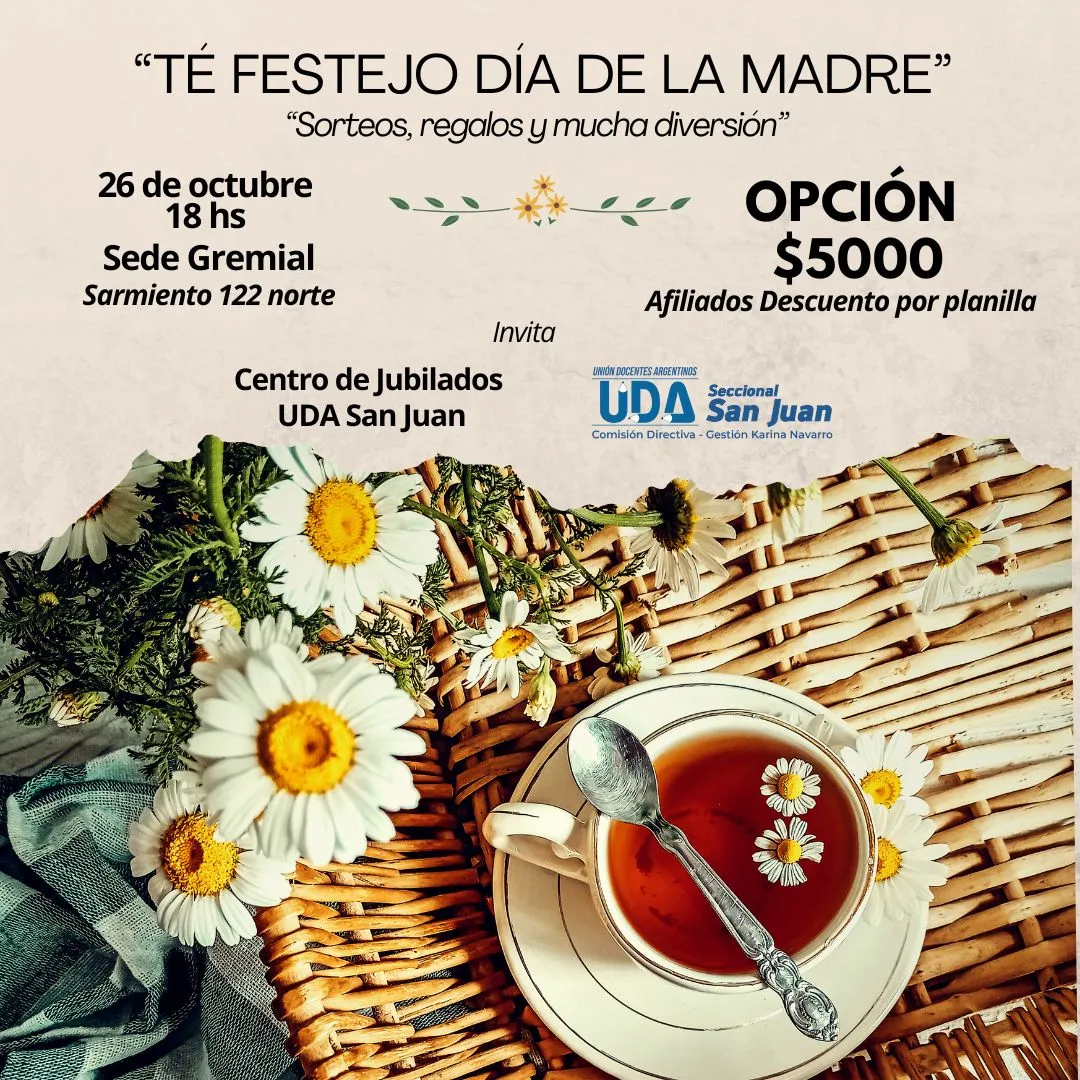 UDA organiza un Té para celebrar el Día de la Madre | Ámbito Educativo